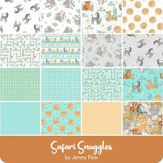 Safari Snuggles Fabric Collection by Jenny Faw Design for Wilmington P ...
