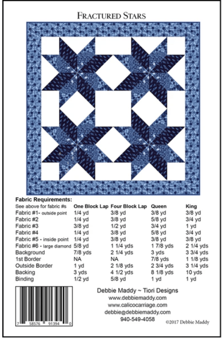 Fractured Star Quilt Pattern by Calico Carraige – Jammin Threads