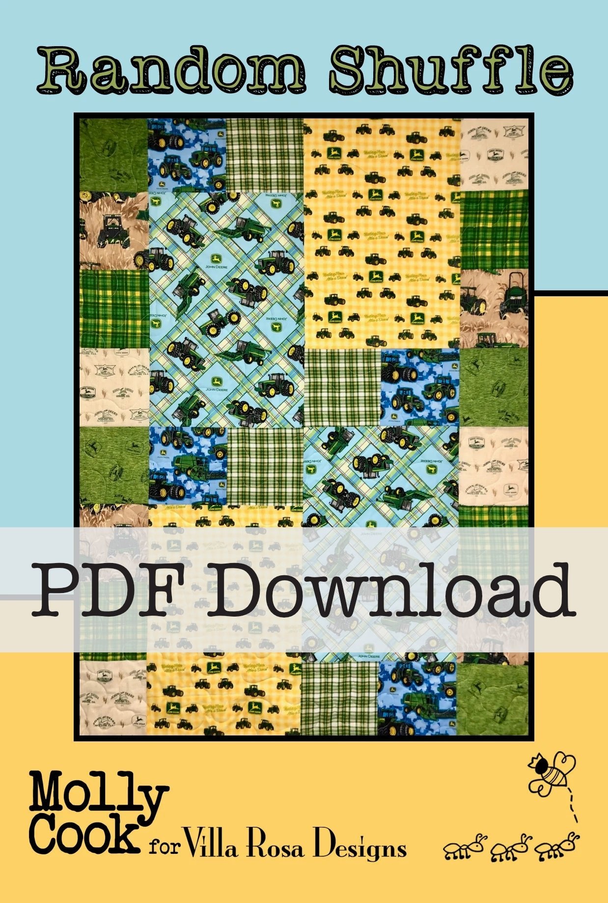 Random Shuffle Quilt Pattern – Molly Cook for Villa Rosa Designs | Fat ...