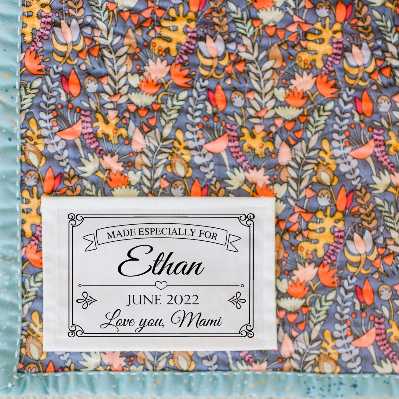 Personalized “Made Especially For” Quilt Label – Elegant Custom Quilt ...
