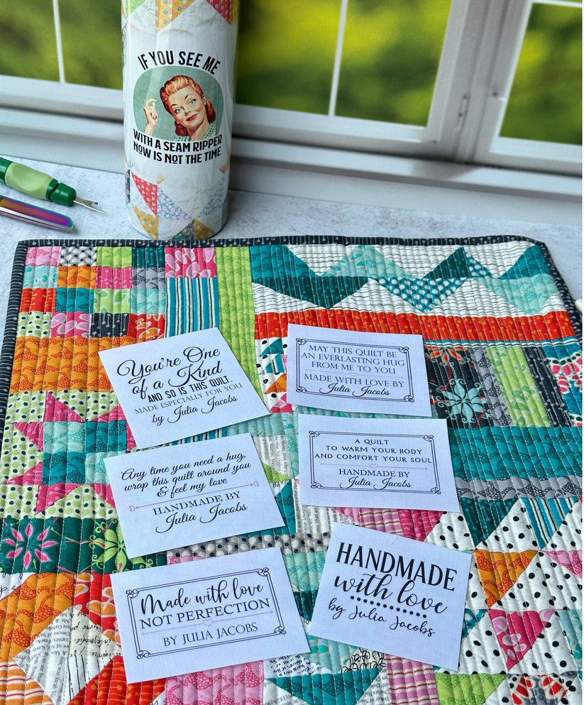 Personalized Quilt Label Assortment. Handmade quilt label assortment ...