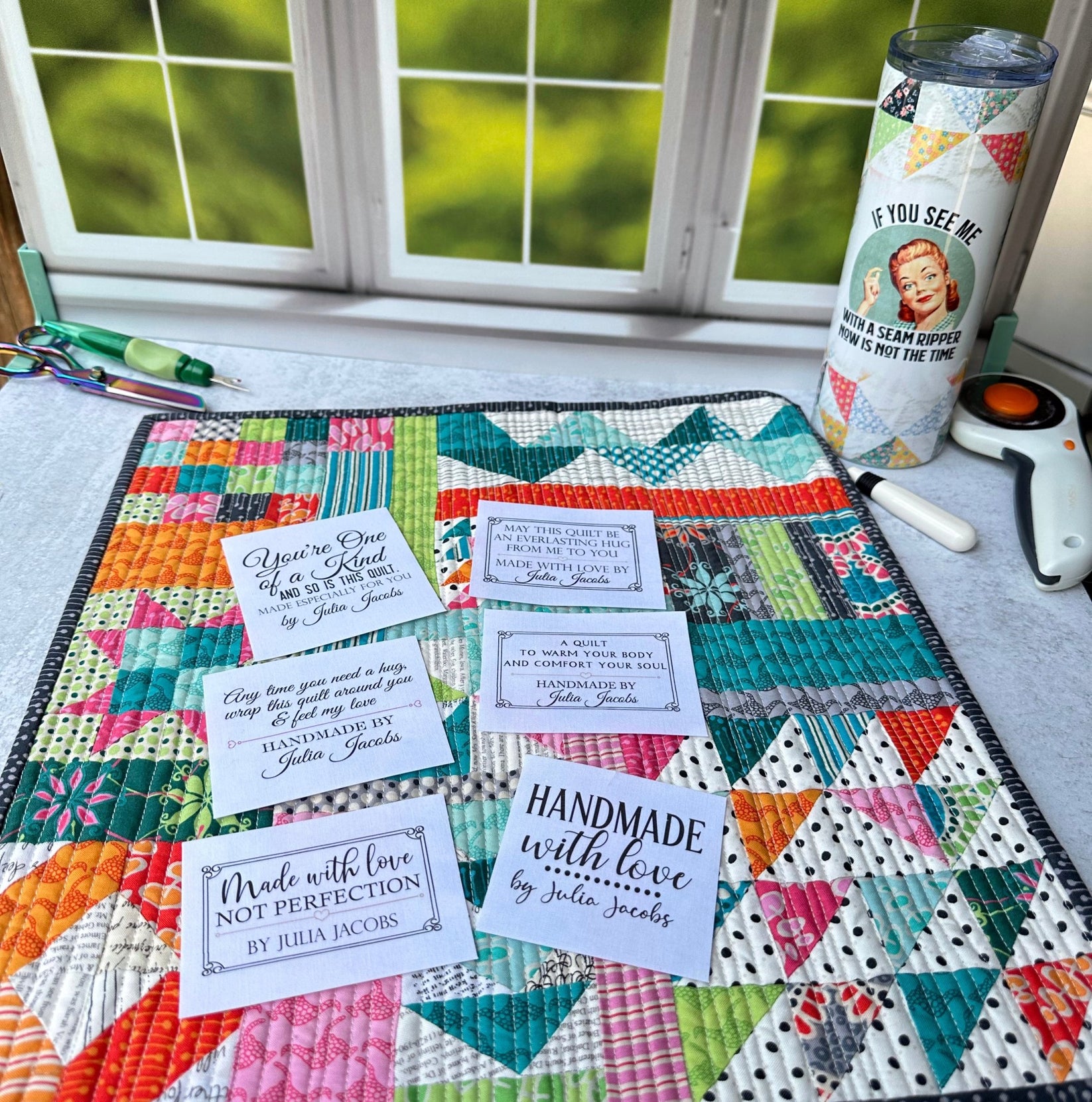 Personalized Quilt Label Assortment. Handmade quilt label assortment ...