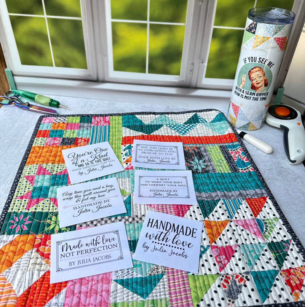 Personalized Quilt Label Assortment. Handmade quilt label assortment ...